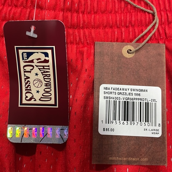 Mitchell & Ness | Shorts | Vancouver Grizzlies Mitchell Ness Hardwood ...